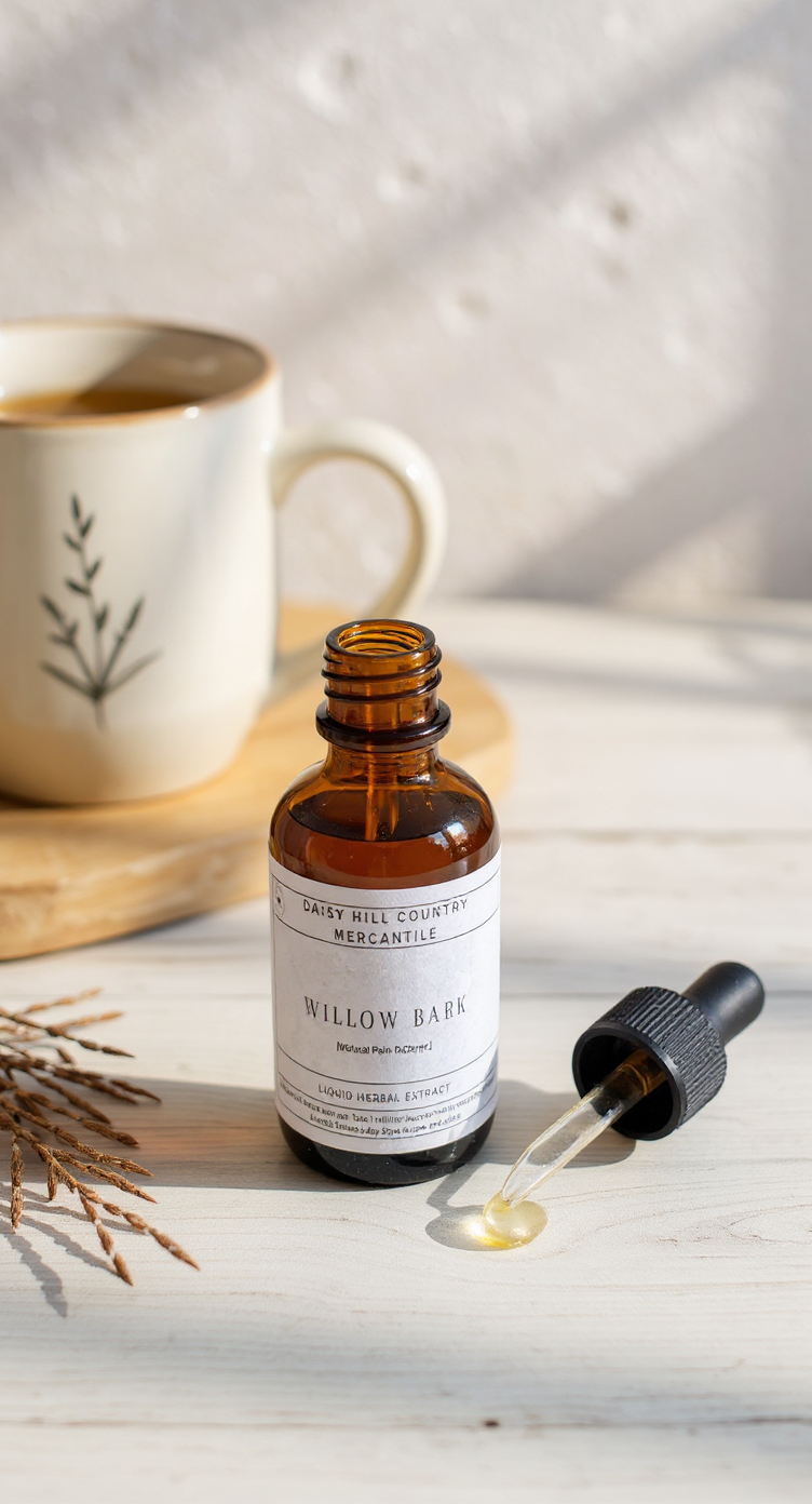 White Willow Bark Tincture, White Willow Bark Extract, Herbal Extract ...